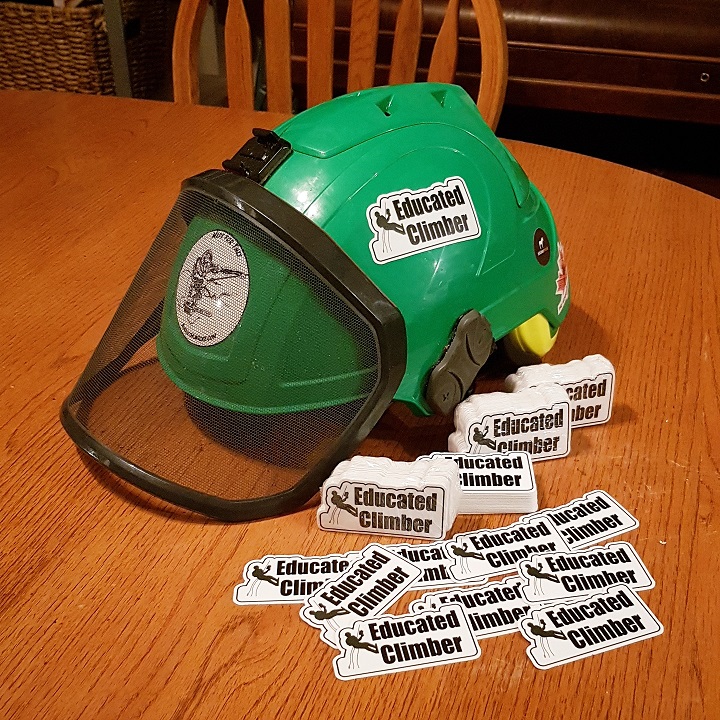 Helmet sticker small - Educated Climber.com